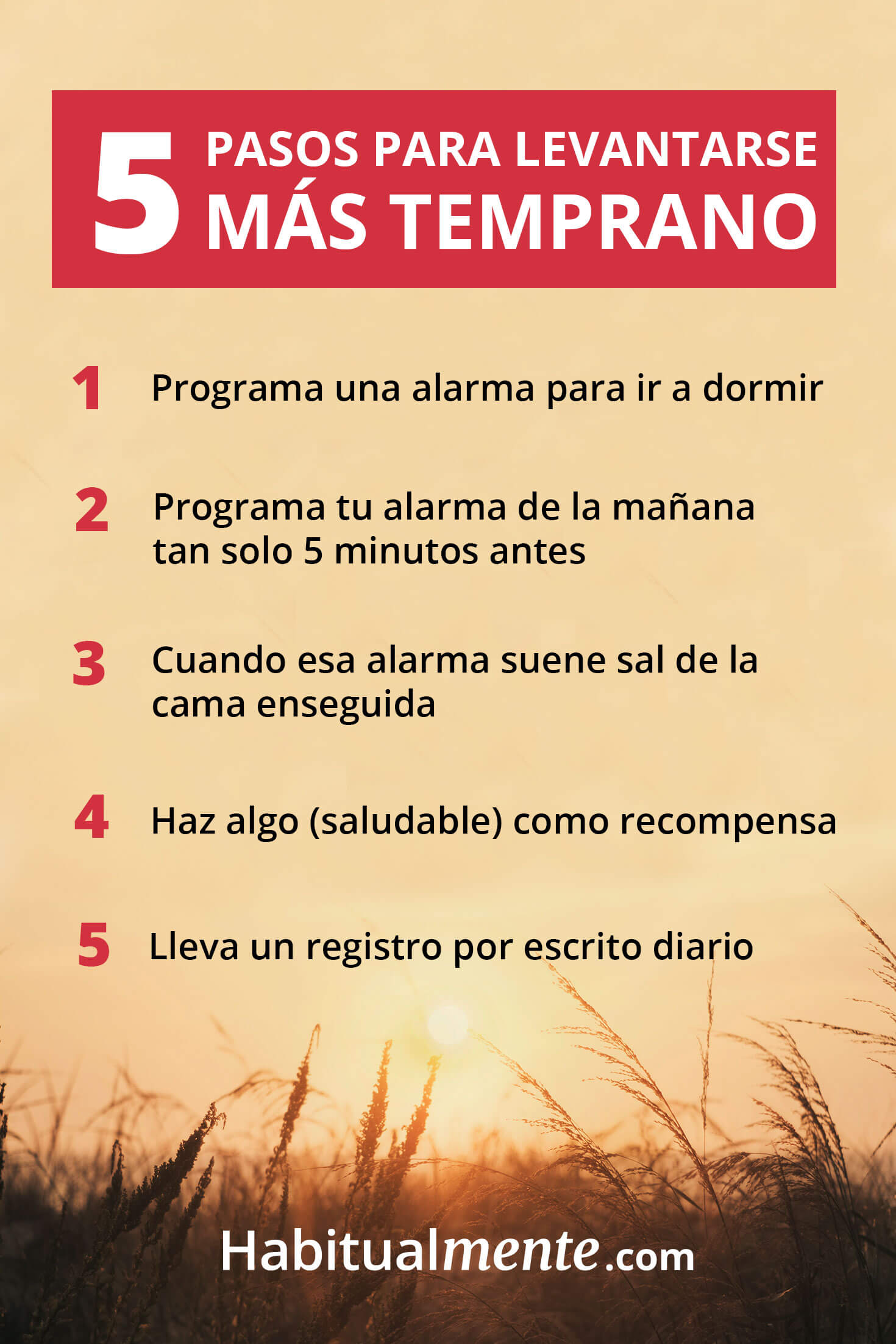 Como levantarte más temprano en 5 fáciles pasos